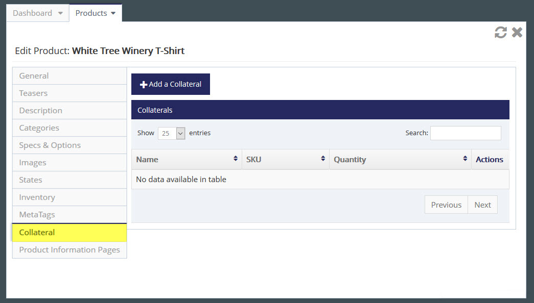 vinSUITE Products: Add A First-Party Product