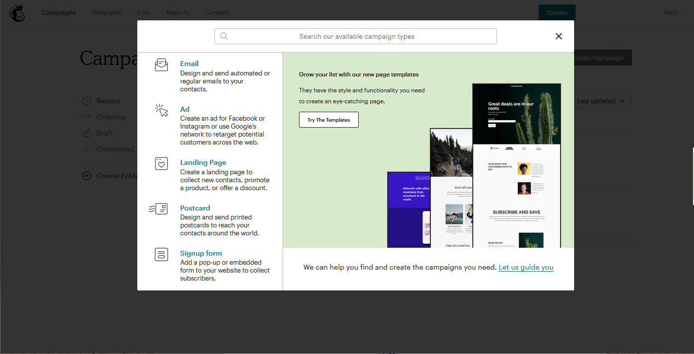 MailChimp: Build a Campaign in vinSUITE