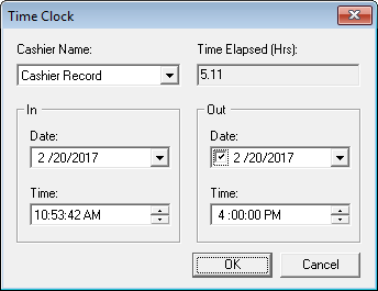 Desktop POS: Adjust Time Clock Entries