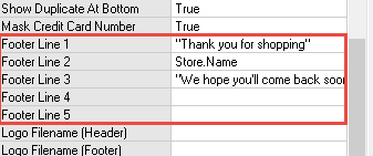 Desktop POS Settings: Edit The Footer Message On Your Receipts