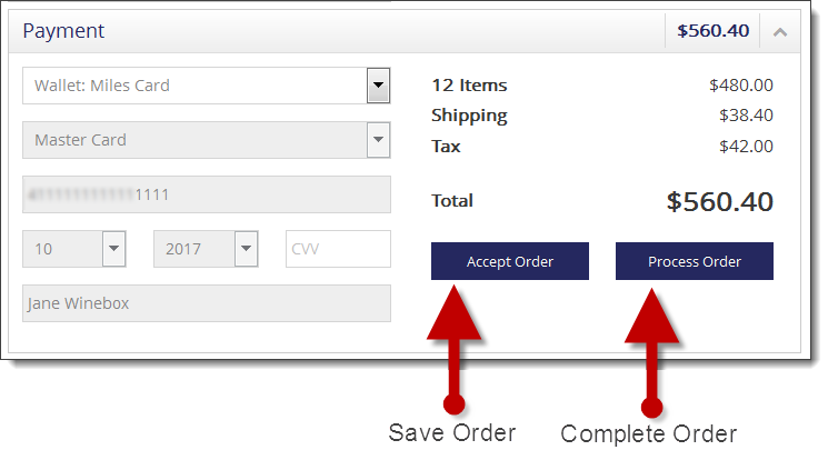 Orders: Editing Orders