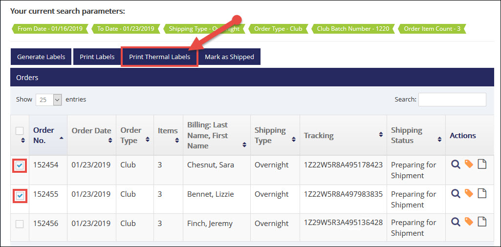 Fulfillment: Fulfill Club Batch Orders